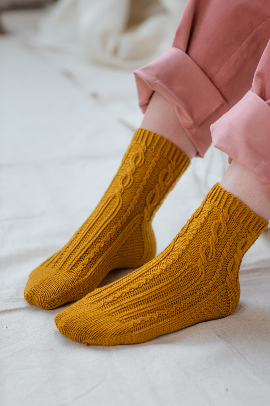 knitted socks wool